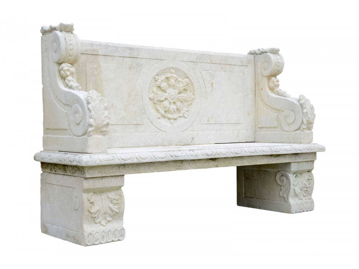 Our Antique Stone Benches by Ancient Surfaces