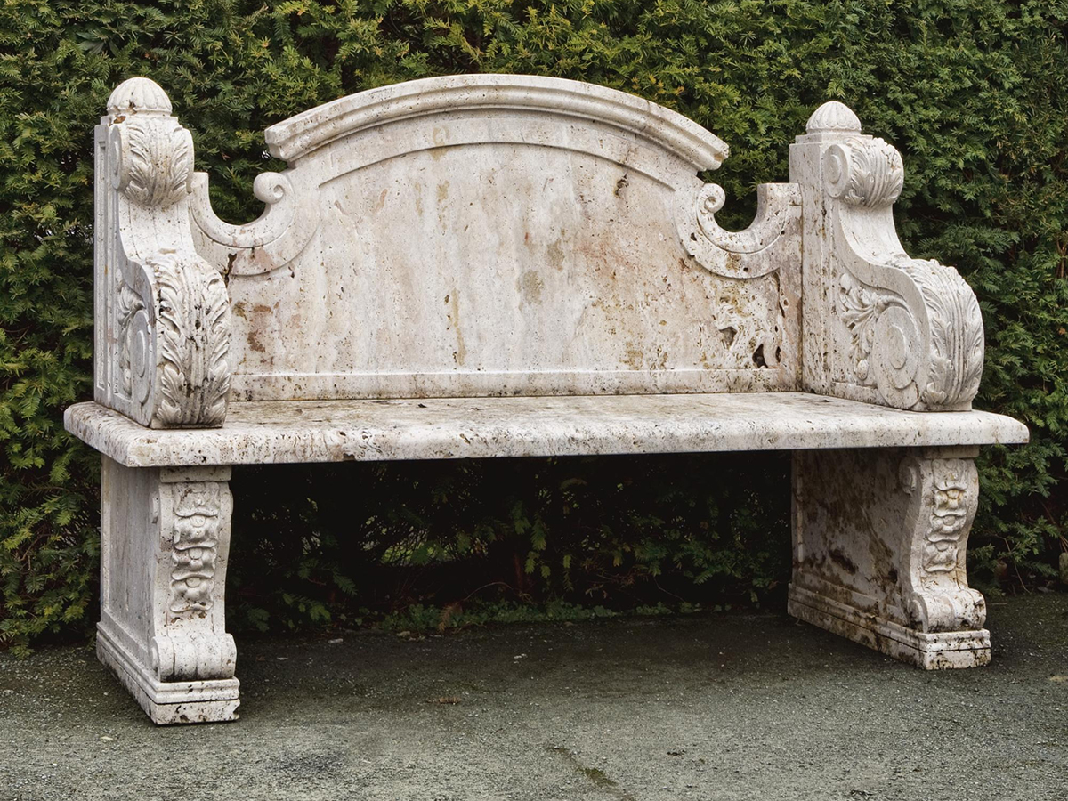 Our Antique Stone Benches by Ancient Surfaces