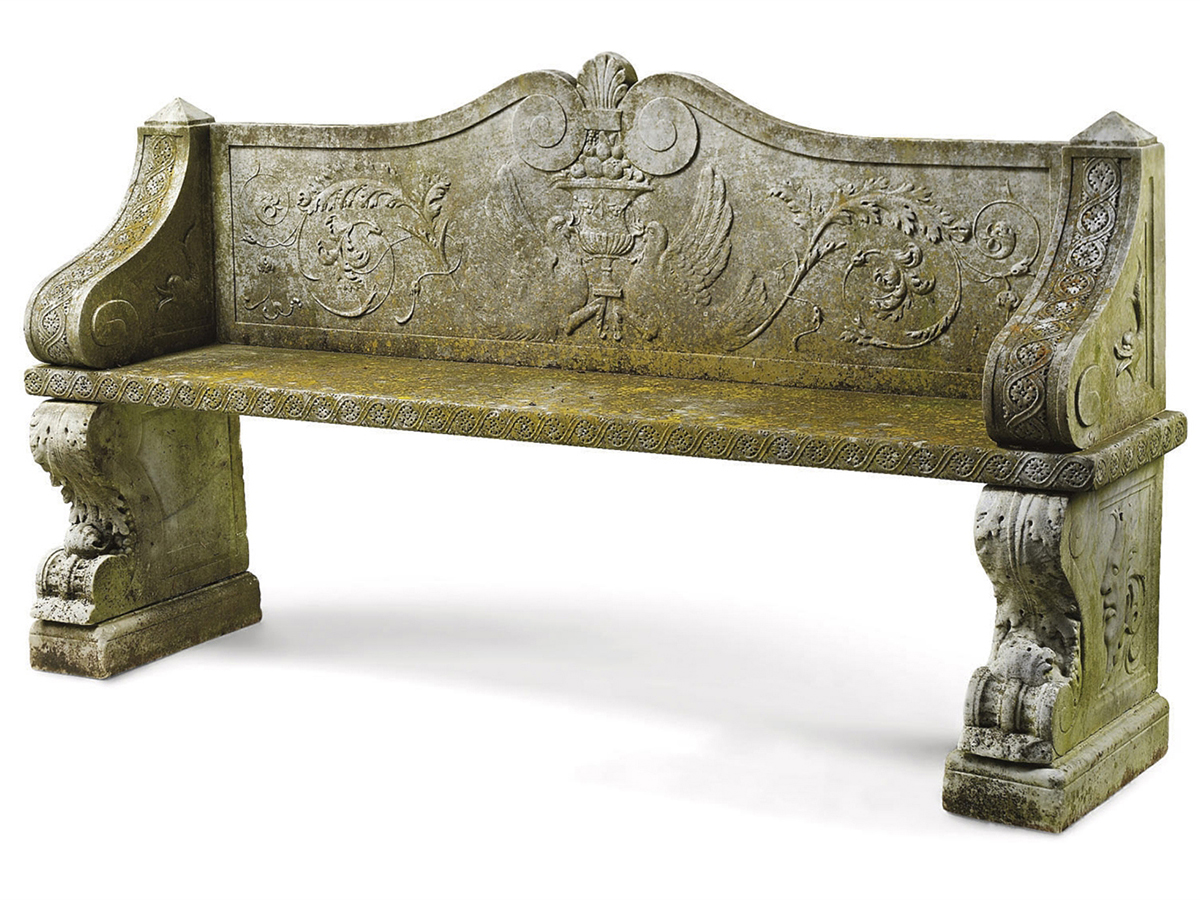 Our Antique Stone Benches by Ancient Surfaces