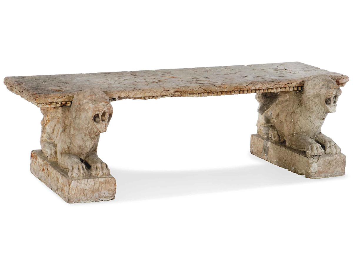 Our Antique Stone Benches by Ancient Surfaces