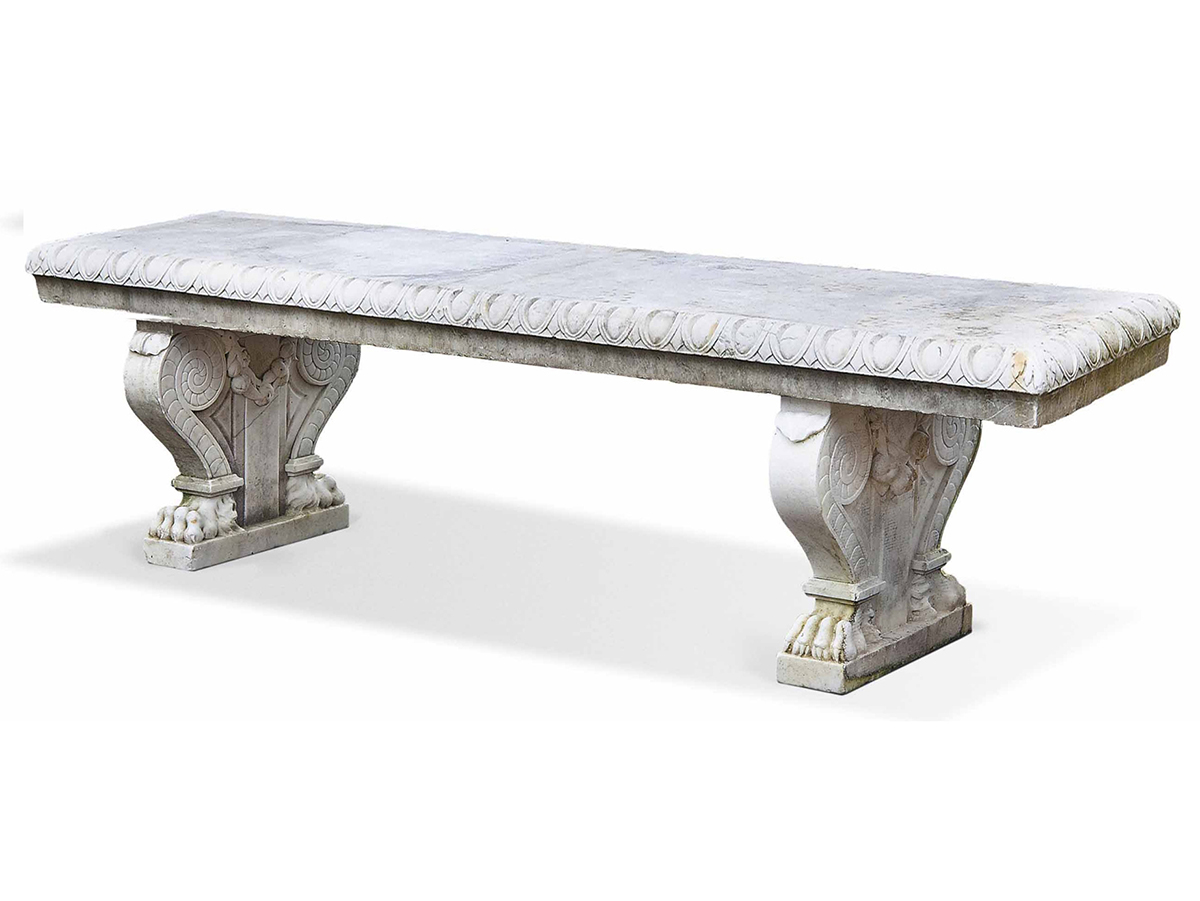 Our Antique Stone Benches by Ancient Surfaces