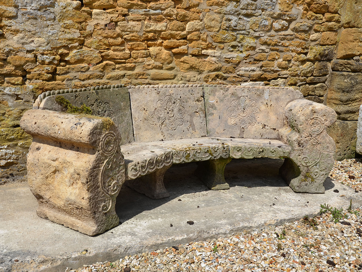 Our Antique Stone Benches by Ancient Surfaces